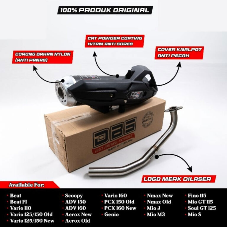 DBS Knalpot Pro Racing Motor Matic Full Set - DBS by MGV | Racing ...