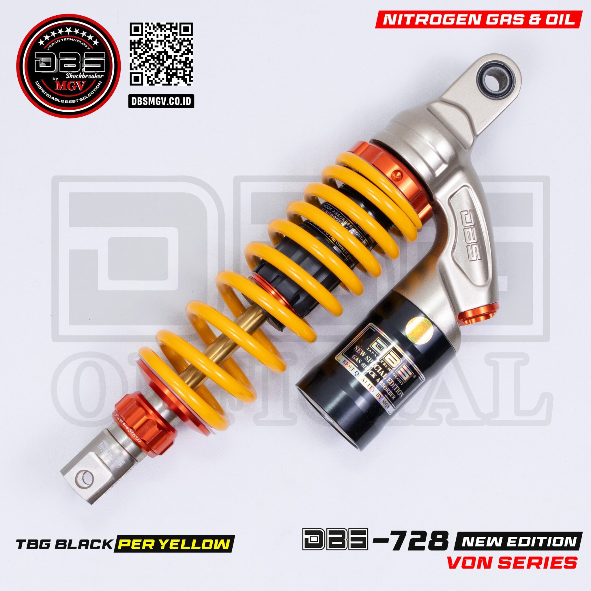 DBS 728 Von Series Shock Belakang Mio Beat Scoopy Genio Fazzio VarioFi ...