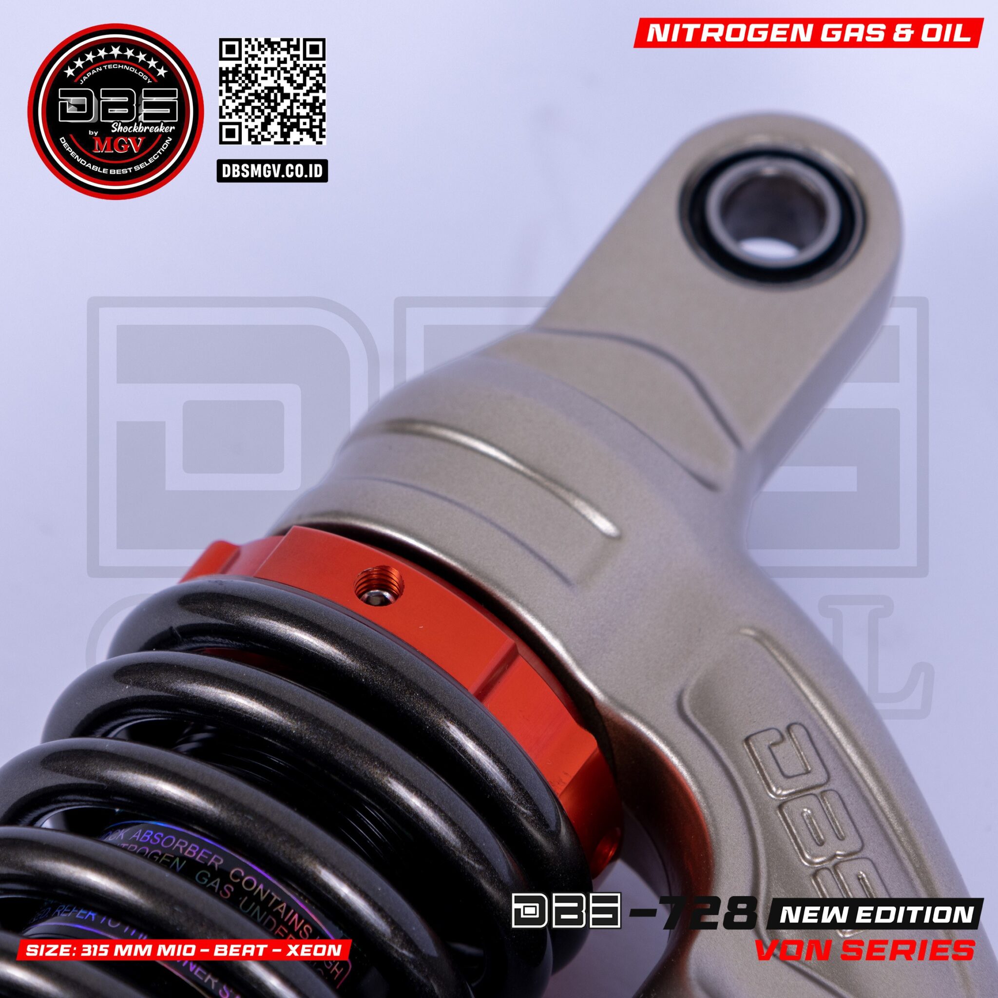 DBS 728 Von Series Shock Belakang Mio Beat Scoopy Genio Fazzio VarioFi ...