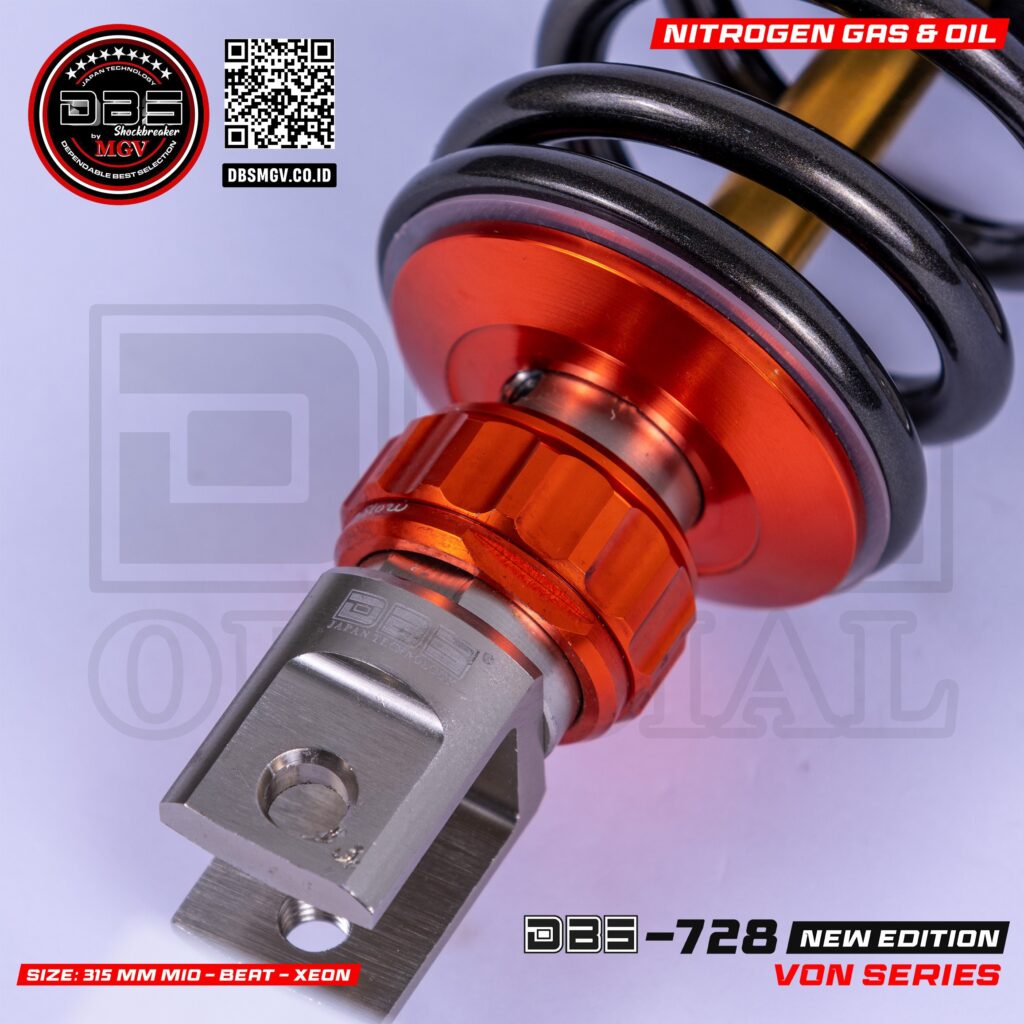 DBS 728 Von Series Shock Belakang Mio Beat Scoopy Genio Fazzio VarioFi Vario125/150 Xeon MioM3 ...