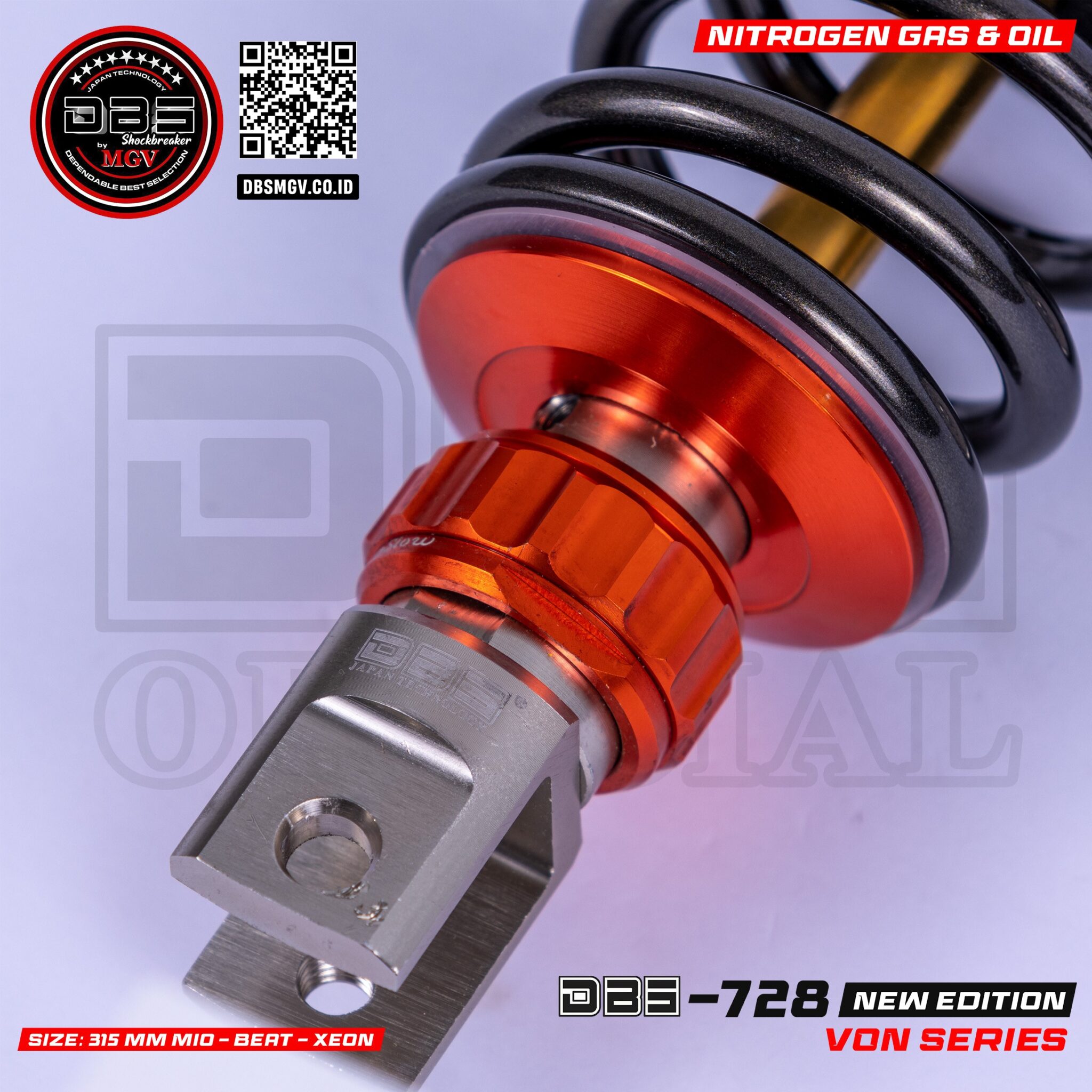 DBS 728 Von Series Shock Belakang Mio Beat Scoopy Genio Fazzio VarioFi ...