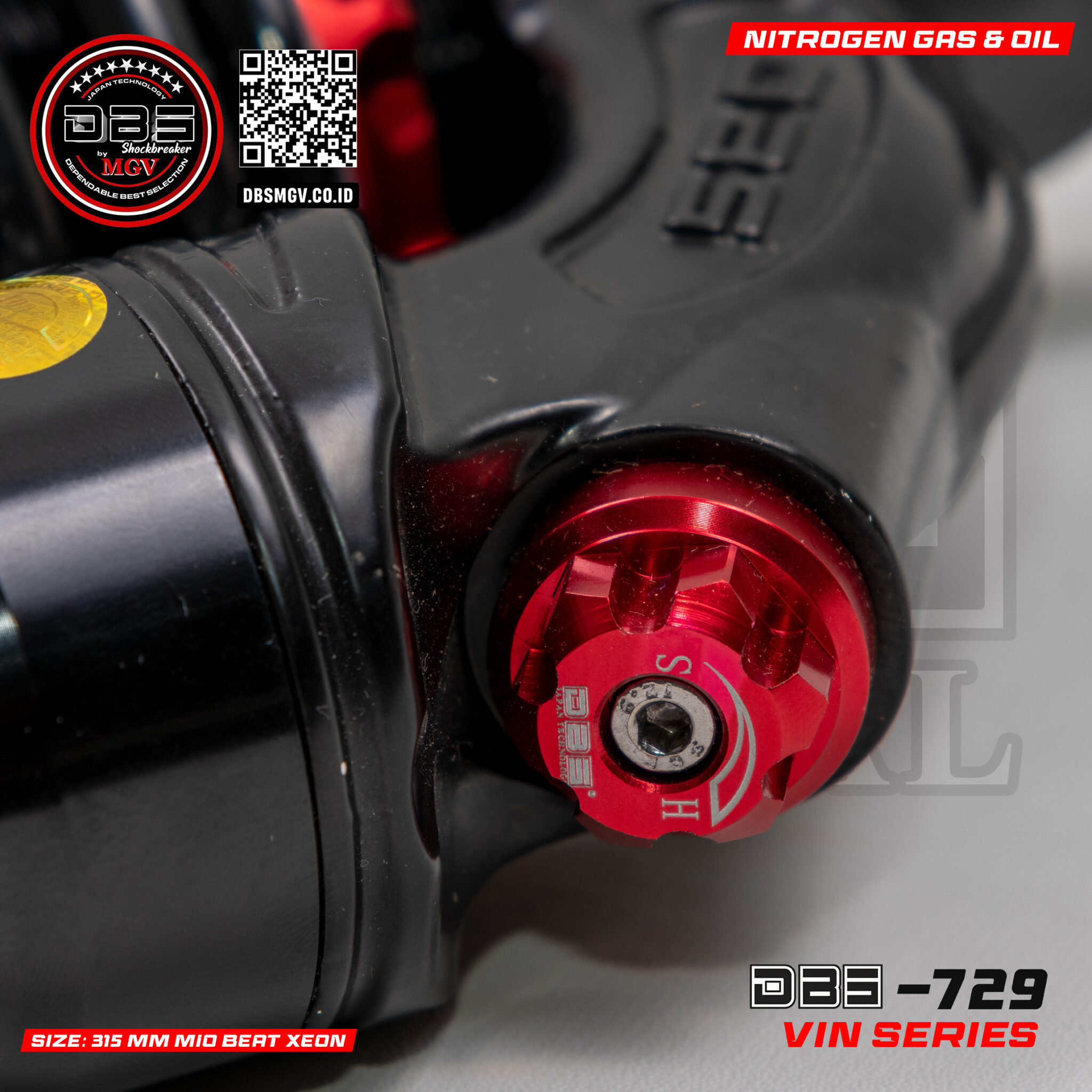 DBS 729 Vin Series Edition Shock Belakang Mio Beat Scoopy Genio Fazzio VarioFi Vario125/150 Xeon ...