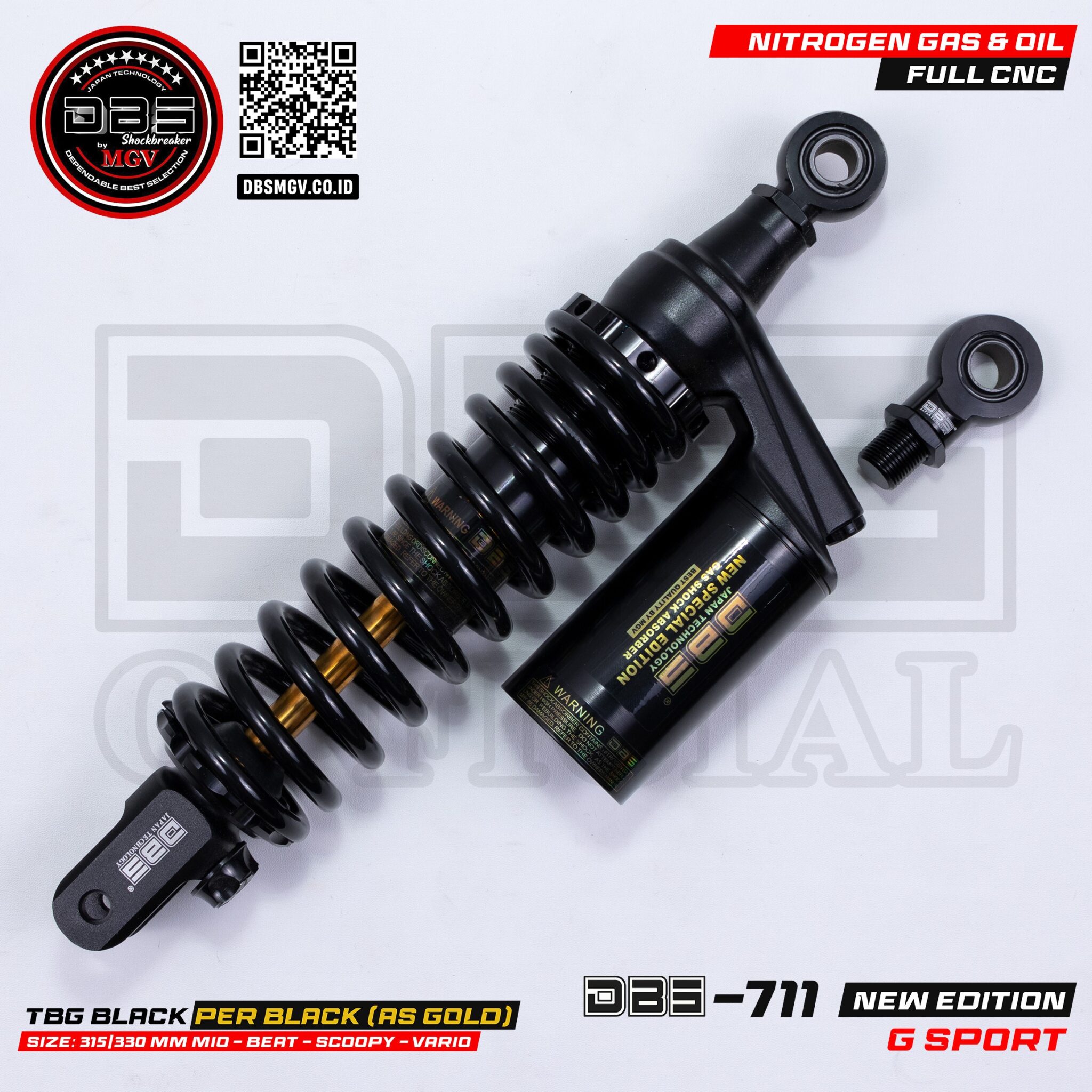 DBS 711 G Sport NEW Edition Shock Belakang Mio Beat Scoopy Genio Fazzio ...