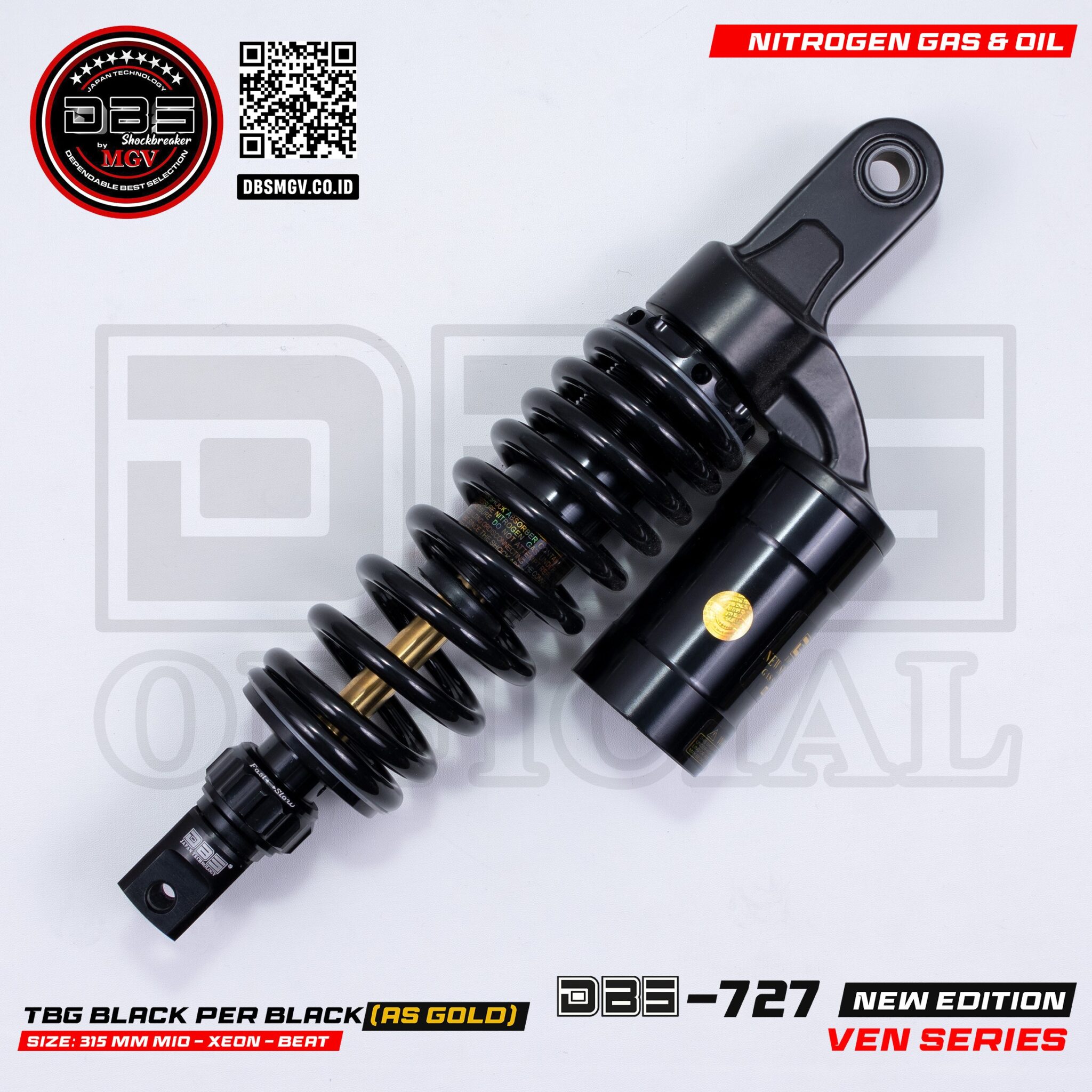 DBS 727 Ven Series Shock Belakang Mio Beat Scoopy Genio Fazzio VarioFi ...
