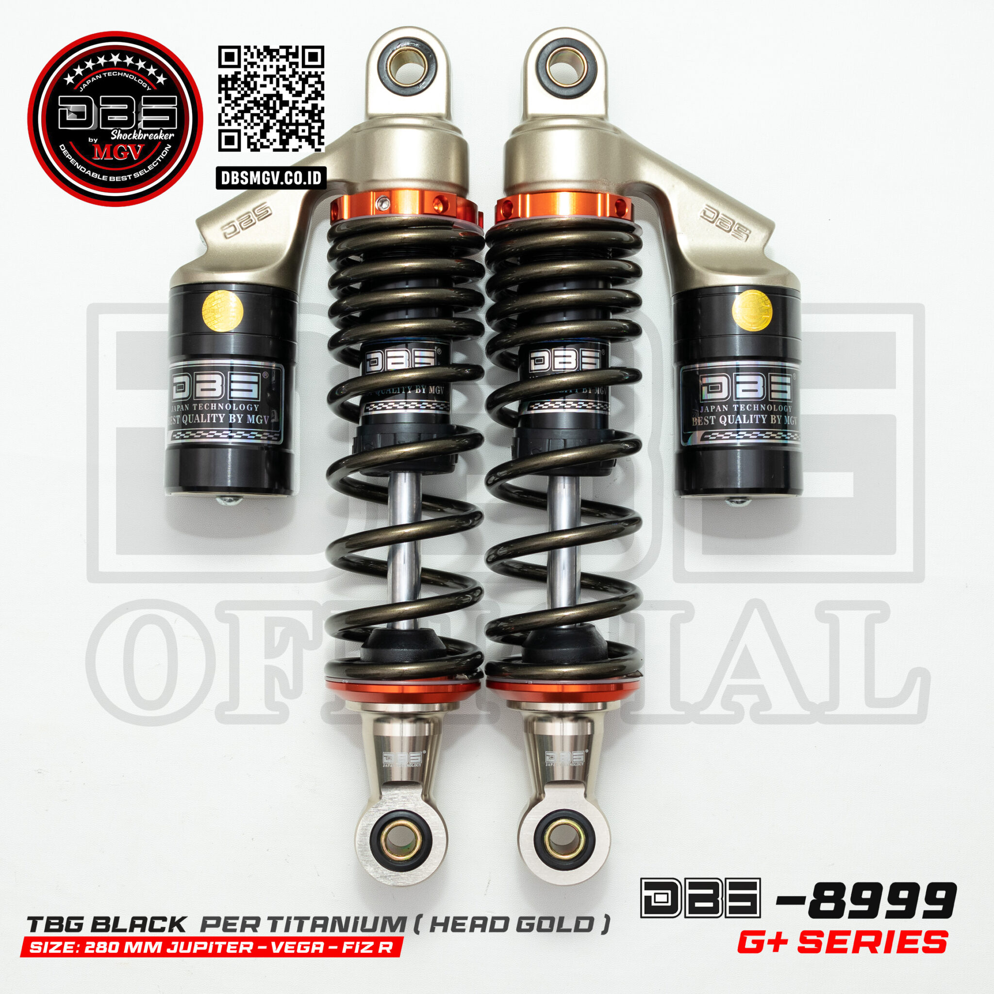 DBS 8999 G Plus Shock Belakang Bebek Rx King Supra Fizr JupiterZ Vega Karisma Blade Megapro Revo ...