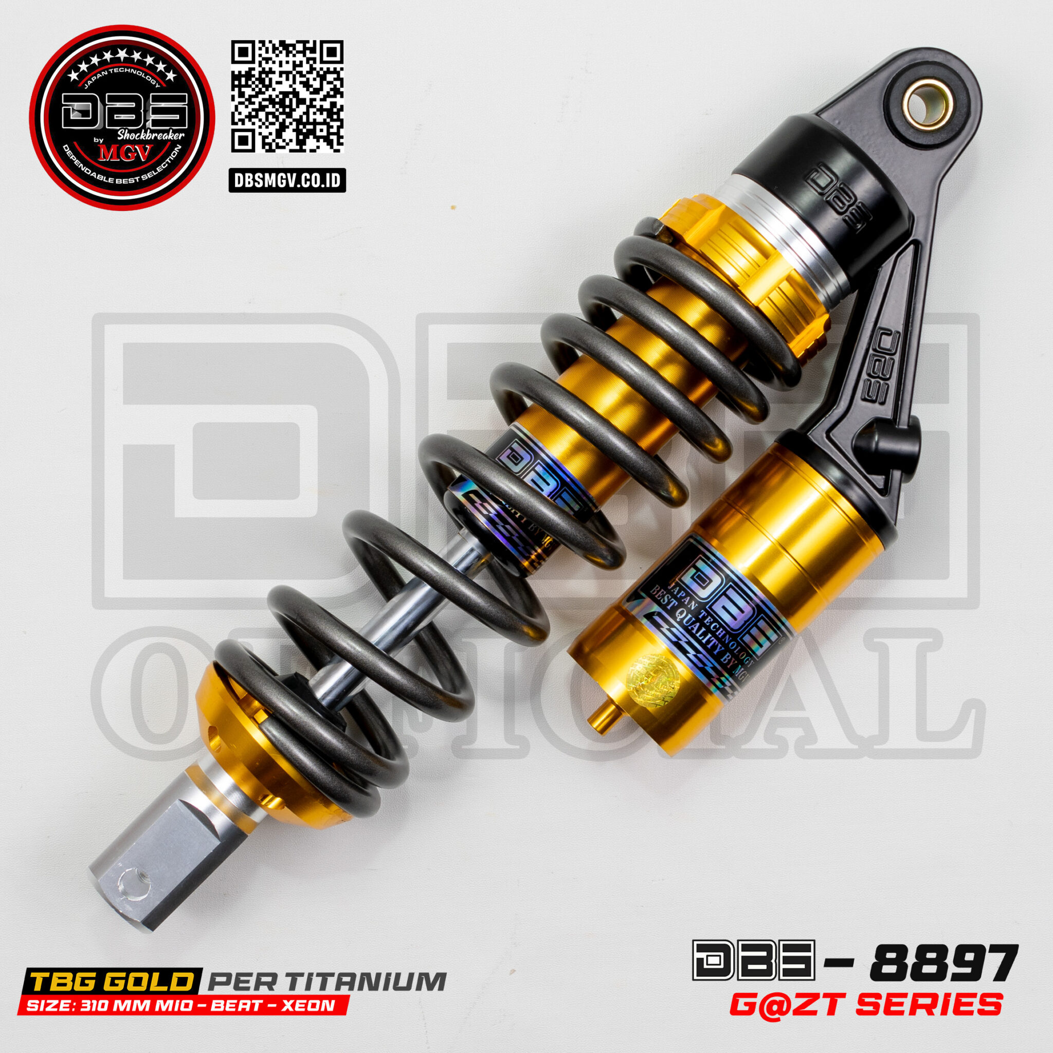 DBS 8897 Gazi Series Shock Belakang Mio Beat Scoopy MioJ MioM3 MioSoul ...