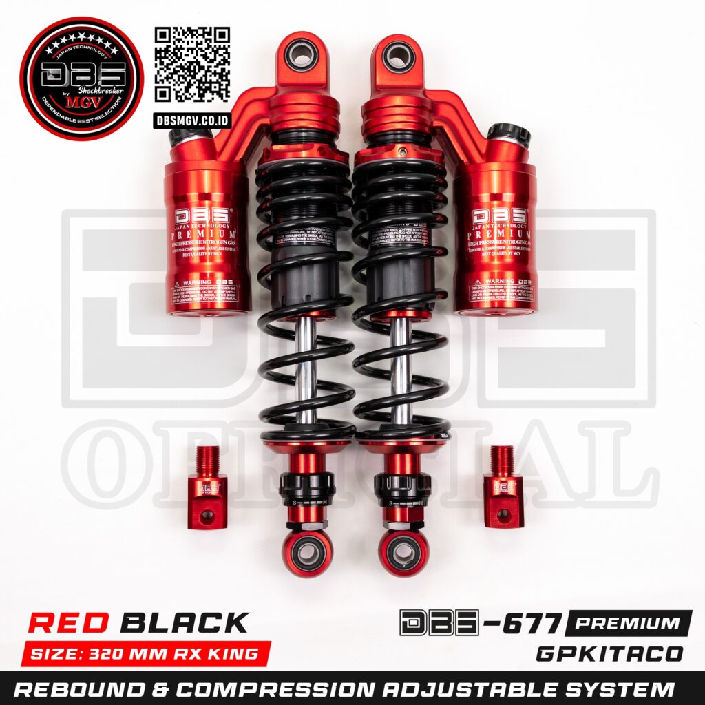 DBS 677 Gp Kitaco Shock Belakang Motor Bebek Rx King Tiger Supra W175 ...