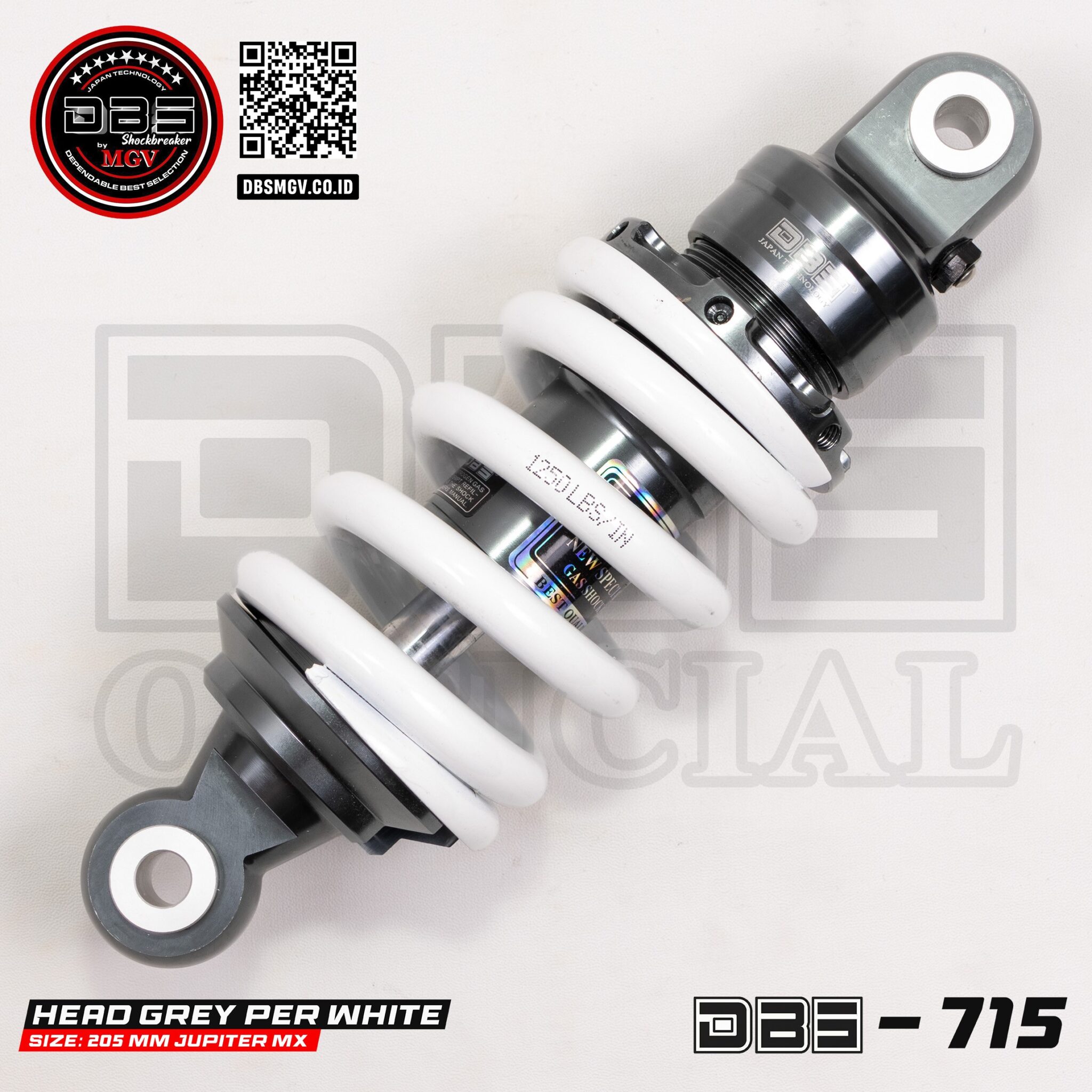 DBS 715 Mono Shock YAMAHA JUPITER MX 205MM - DBS by MGV | Racing Suspension