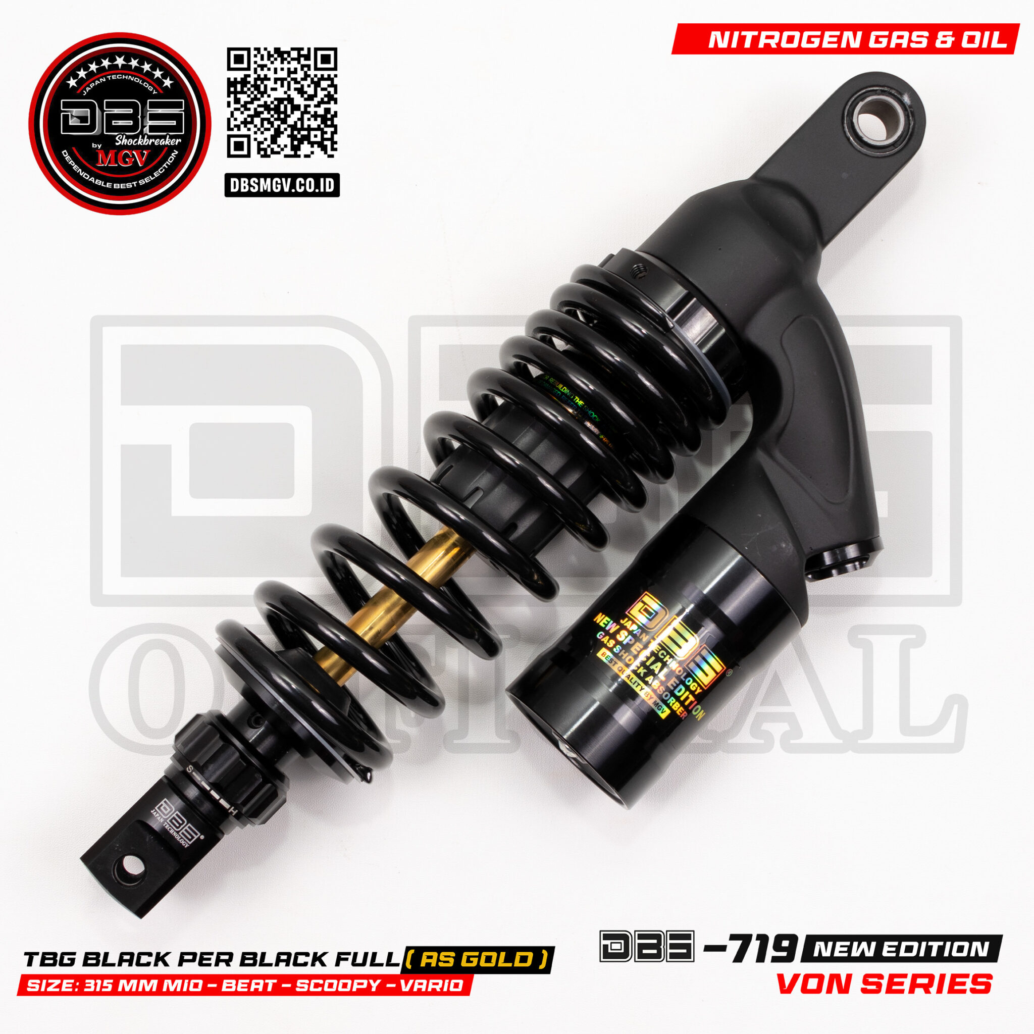 DBS 719 VON SERIES GENIO BEAT VARIO SCOOPY MIO J GT M3 FINO XEON SOUL GT125 FAZZIO XRIDE LEXI ...