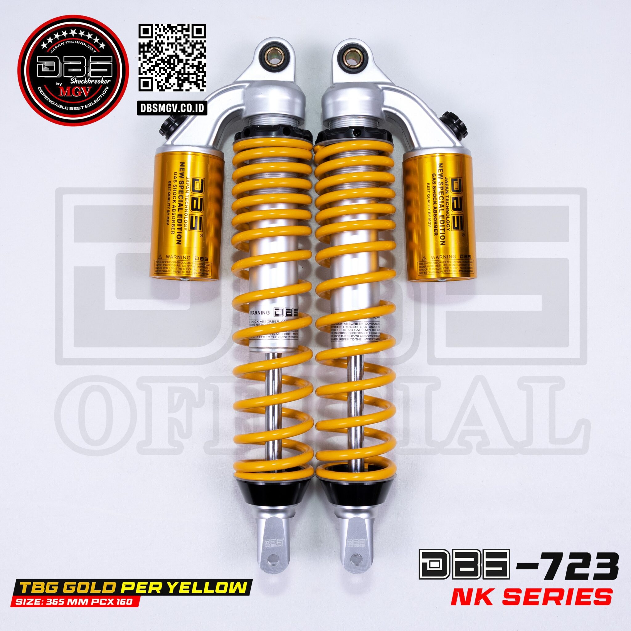 DBS 723 NK SERIES HONDA PCX 160 PCX 150 ADV 150 365MM - DBS by MGV | Racing Suspension