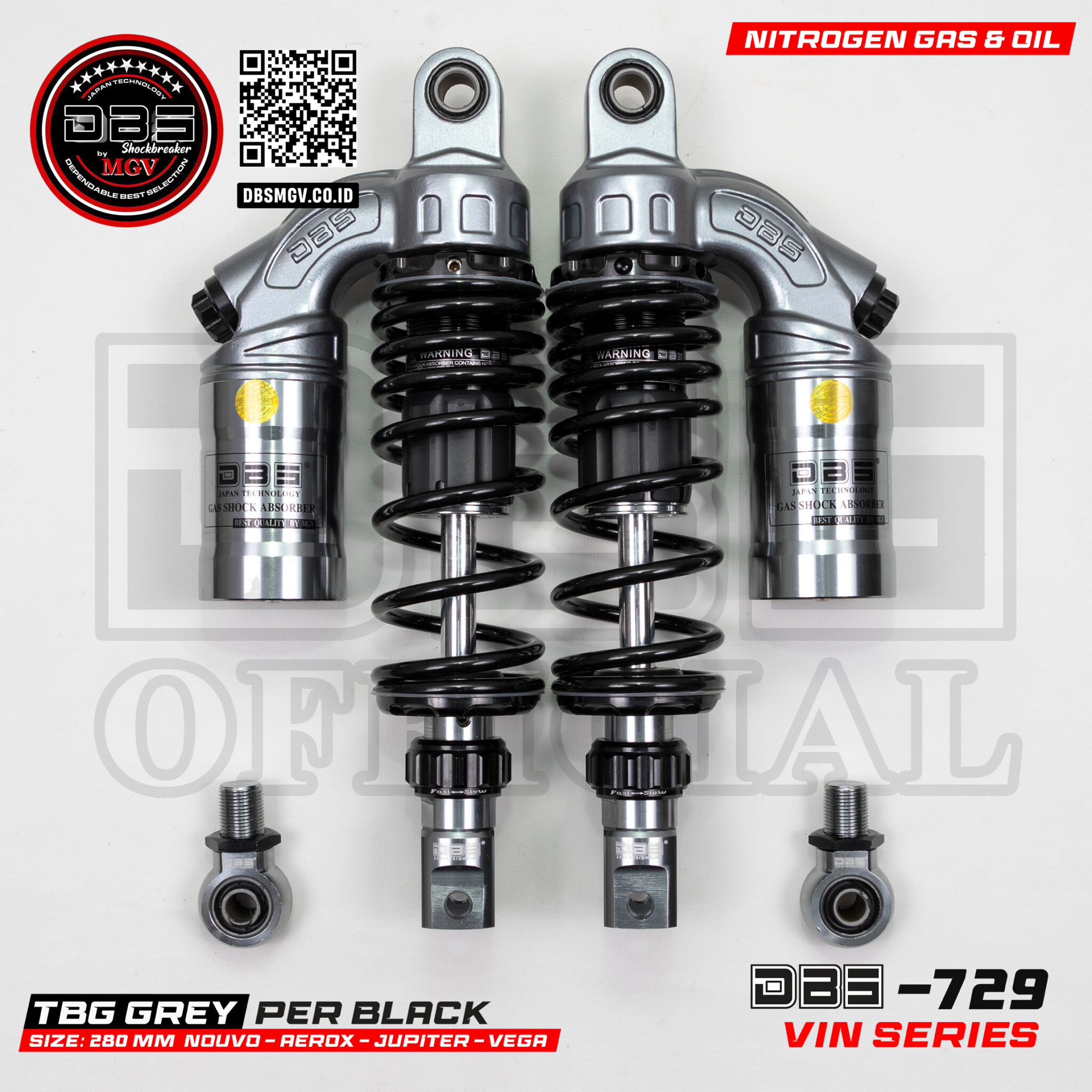 DBS 729 Vin Series Edition Shock Belakang NmaxOld Pcx150 Aerox155 ...