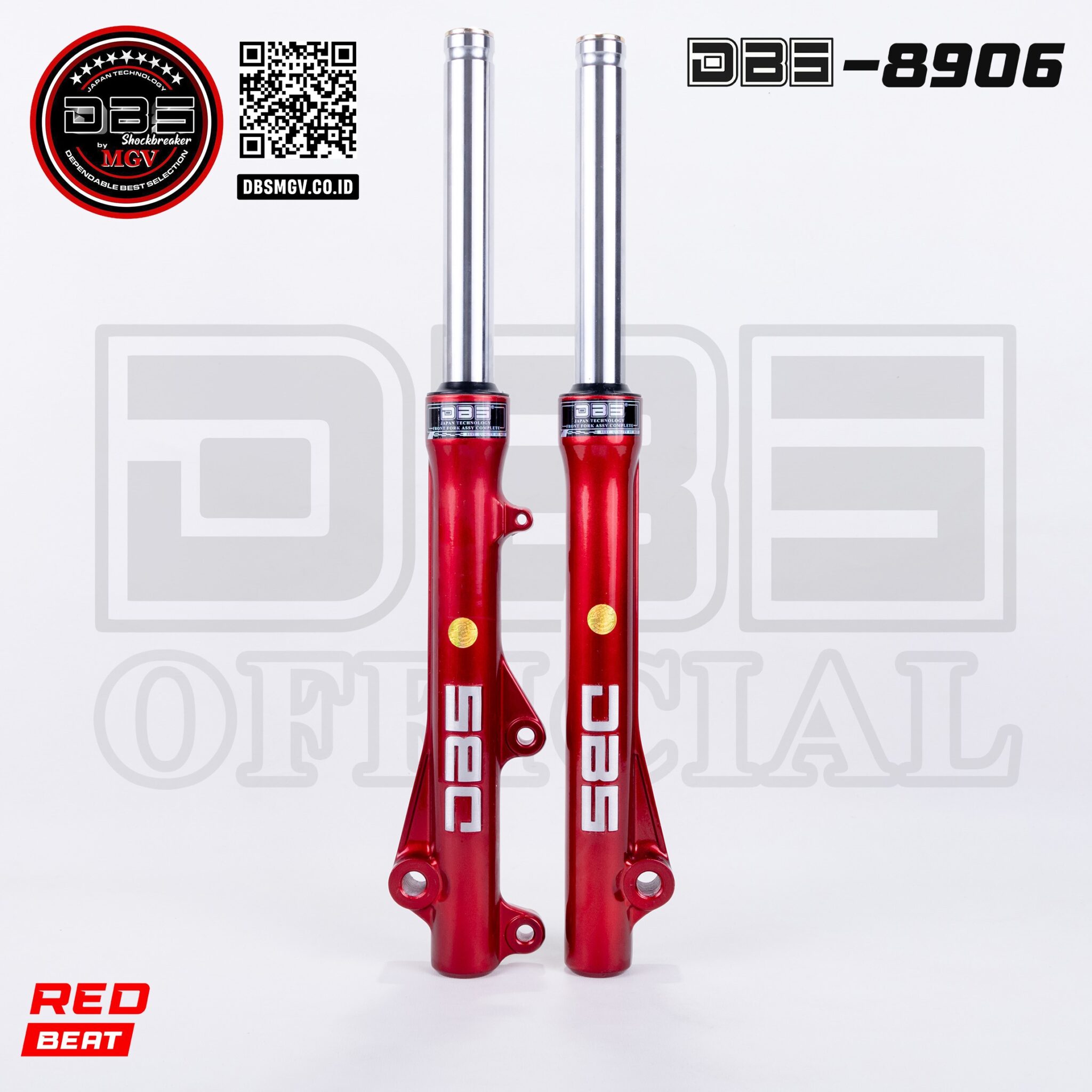 DBS 8906 Shock Depan Standar Full Set DBS Timbul Matic Beat Vario ...